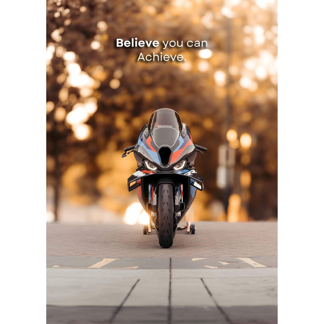 Motivational Poster – BMW M1000RR Inspiring Text #004 - Etsy