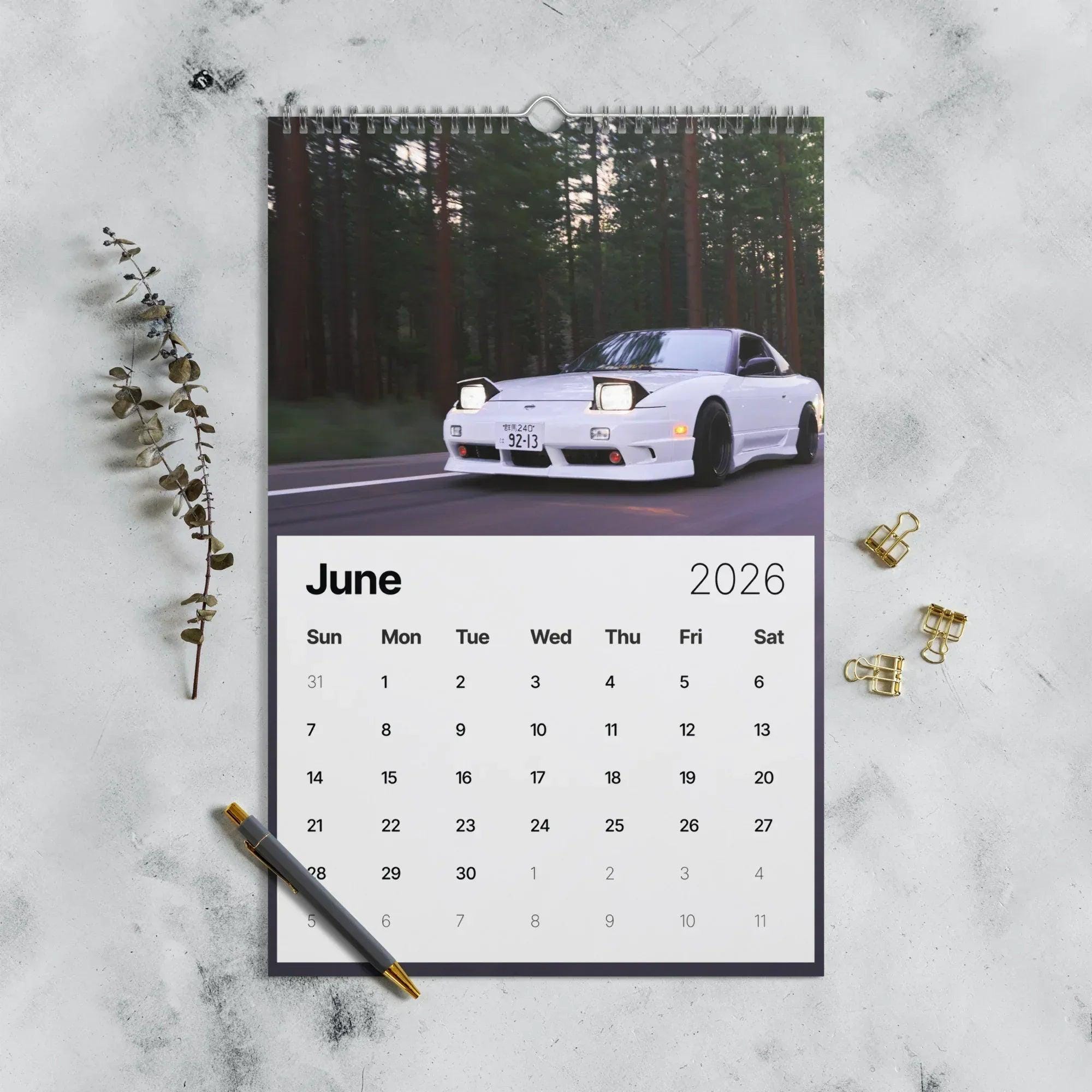 2026 Car Calendar – Iconic JDM Cars Edition, Japanese Car Wall Calendar ...