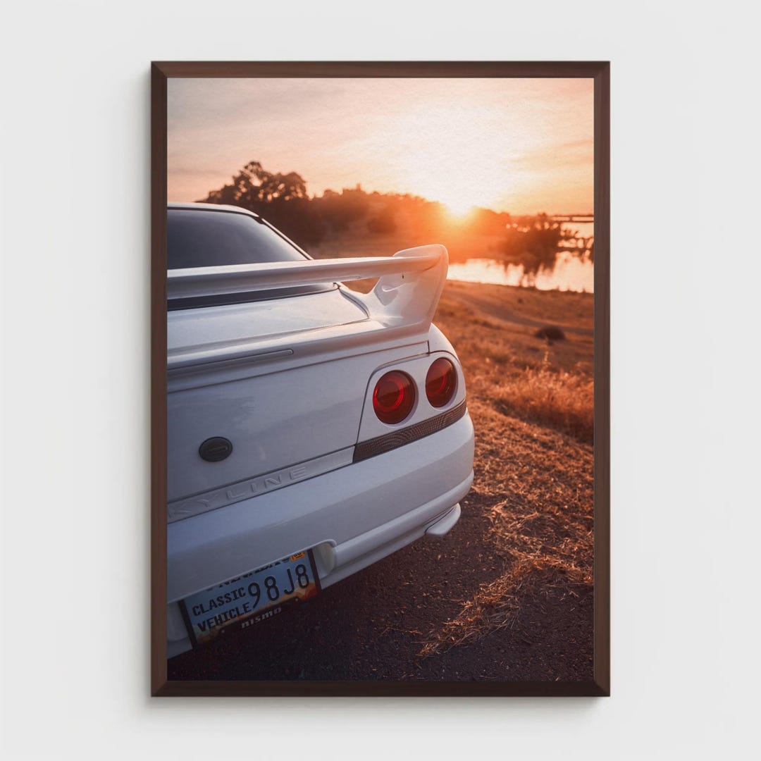 Nissan Skyline R33 GTS-T Automotive Car Poster #003 - 8k+ Ultra ...