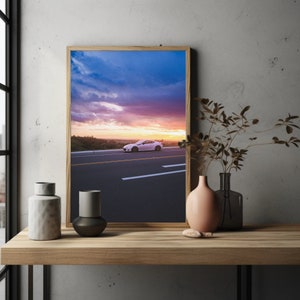 Scion FRS GR86 JDM Satin Poster - High Resolution JDM Poster - Sunset ...