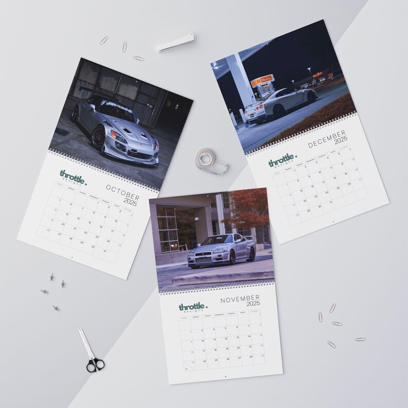 2025 JDM Automotive Car Calendar V1 - Ultra HD Resolution Images ...