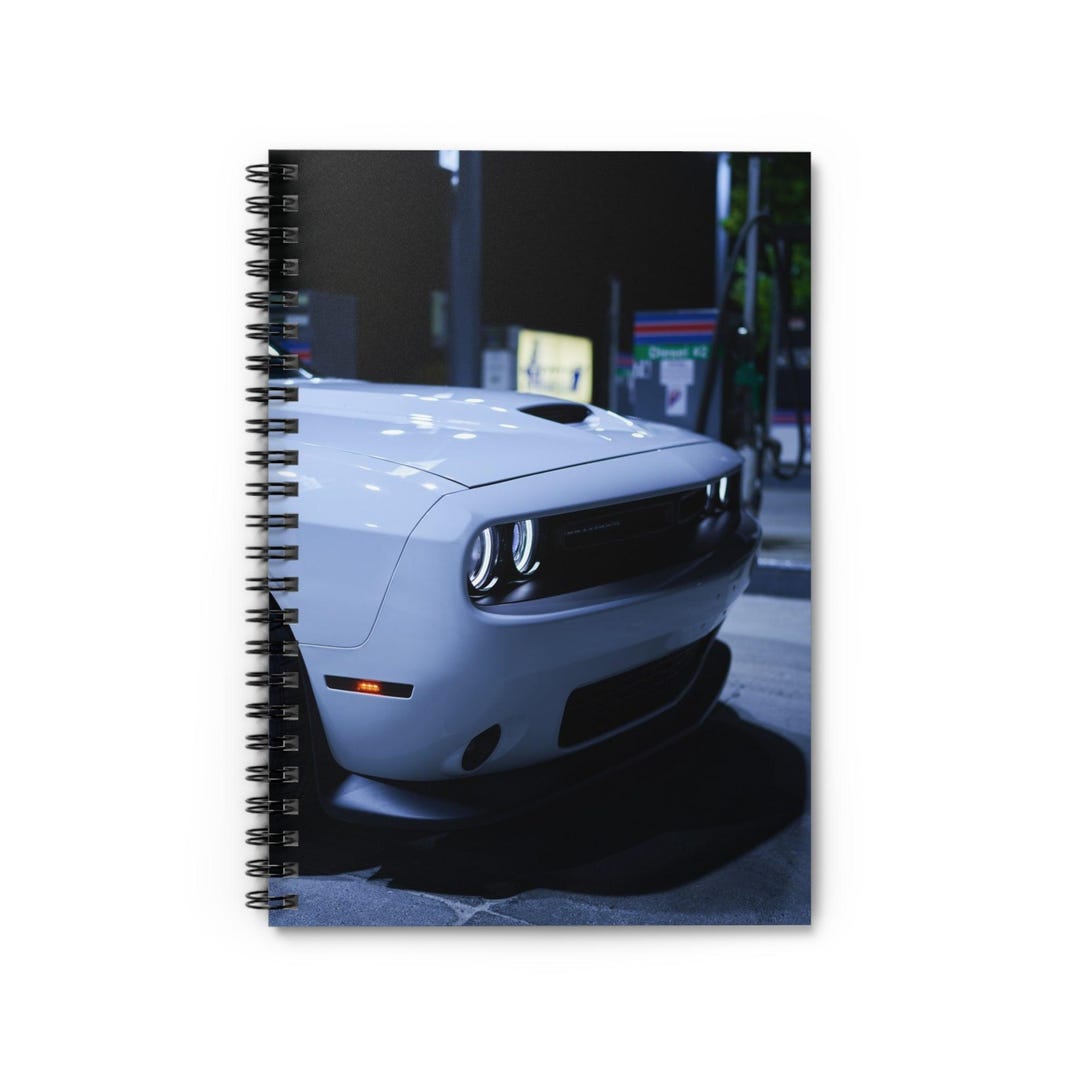 Dodge Challenger Automotive Spiral Notebook 002 6x8 Back to School Gift ...