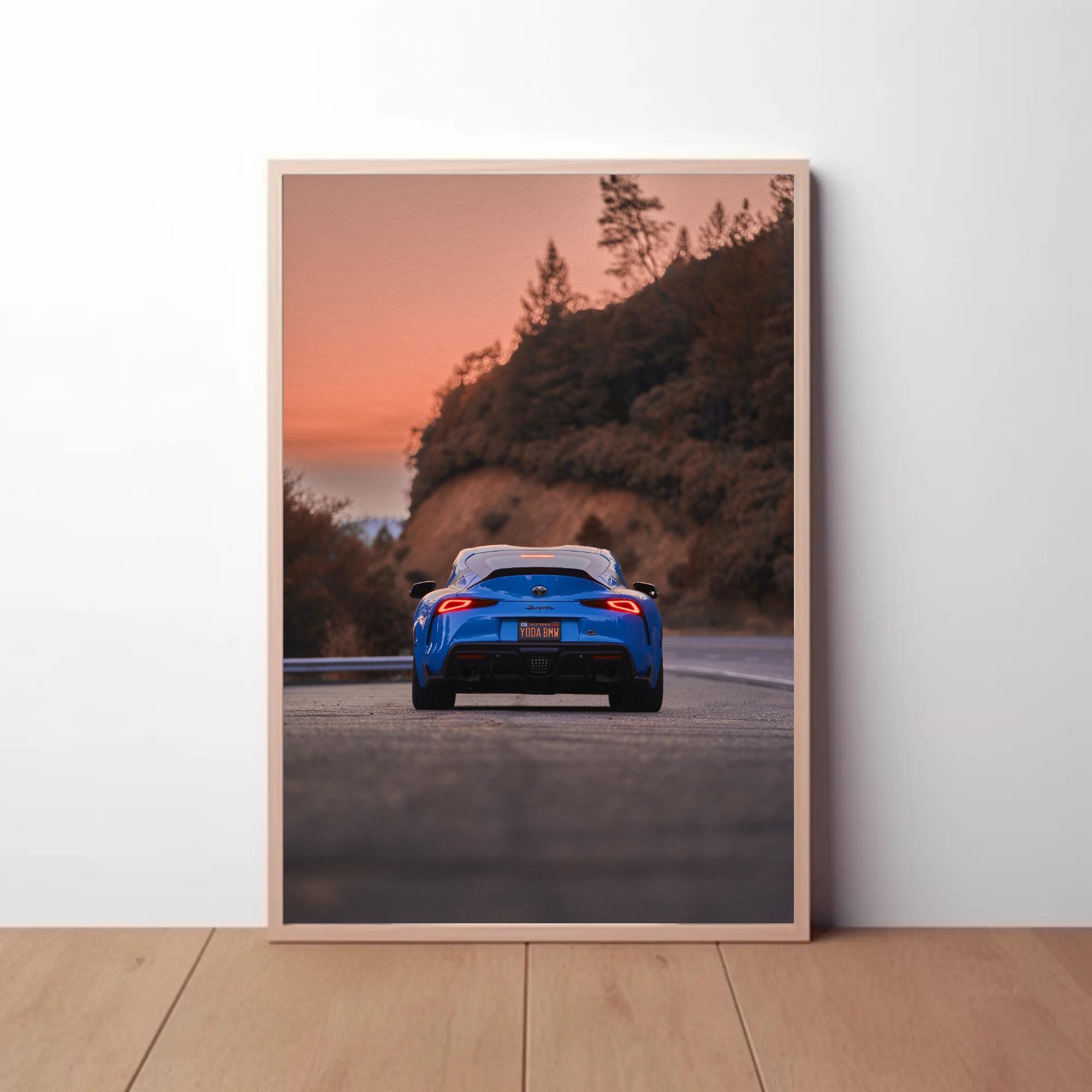 Toyota Supra MK5 Automotive Car Poster #001 - 8k+ Ultra Resolution Wall ...