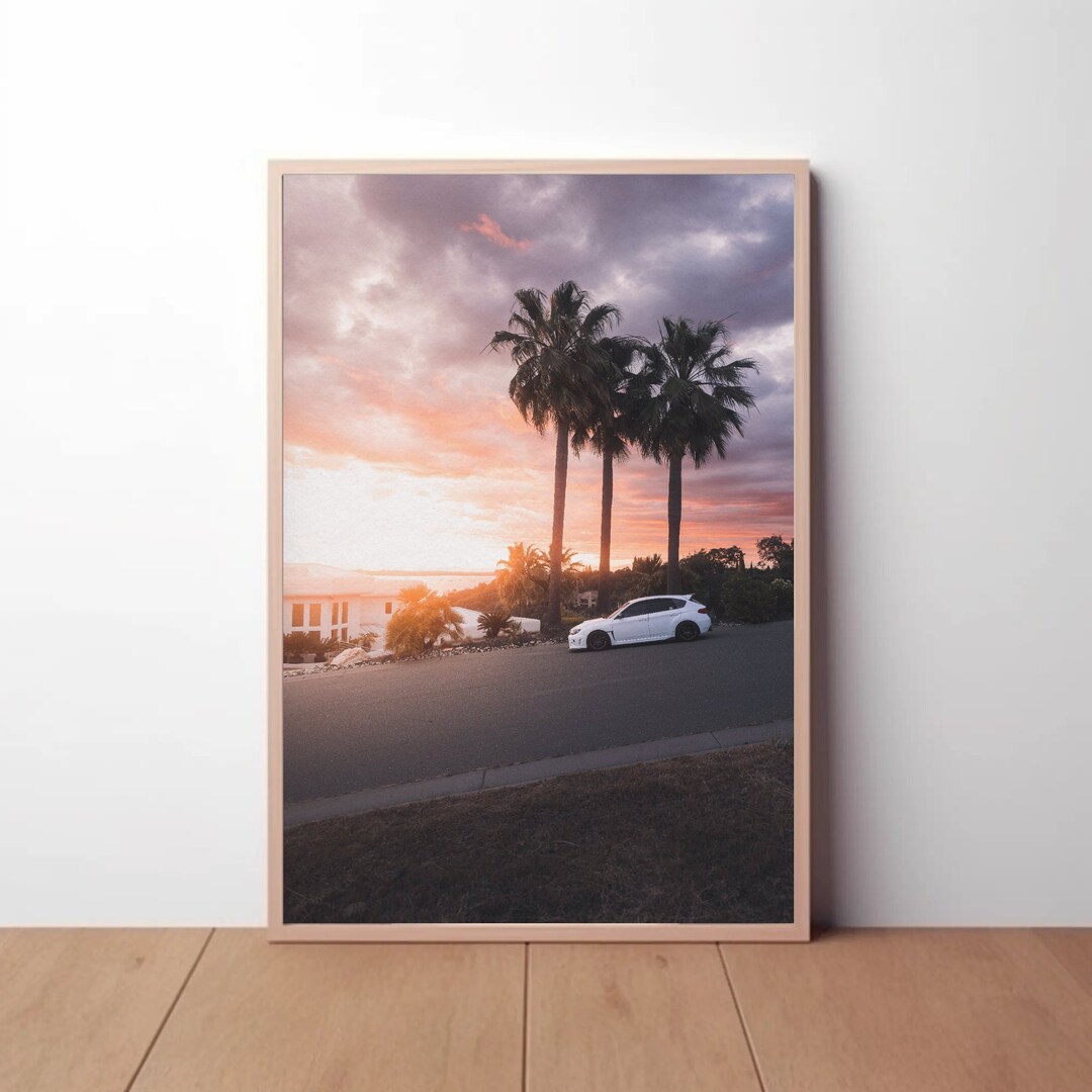 Subaru WRX Sti Hatch JDM Satin Poster - High Resolution JDM Poster ...