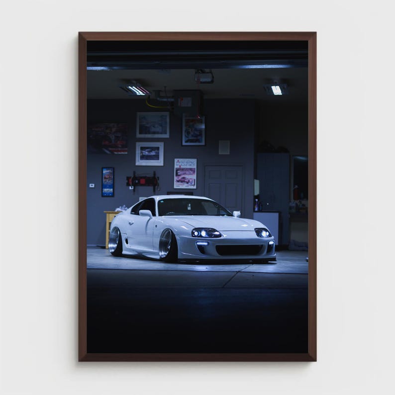 Toyota Supra MK4 Automotive Car Poster #028 - 8k+ Ultra Resolution Wall ...