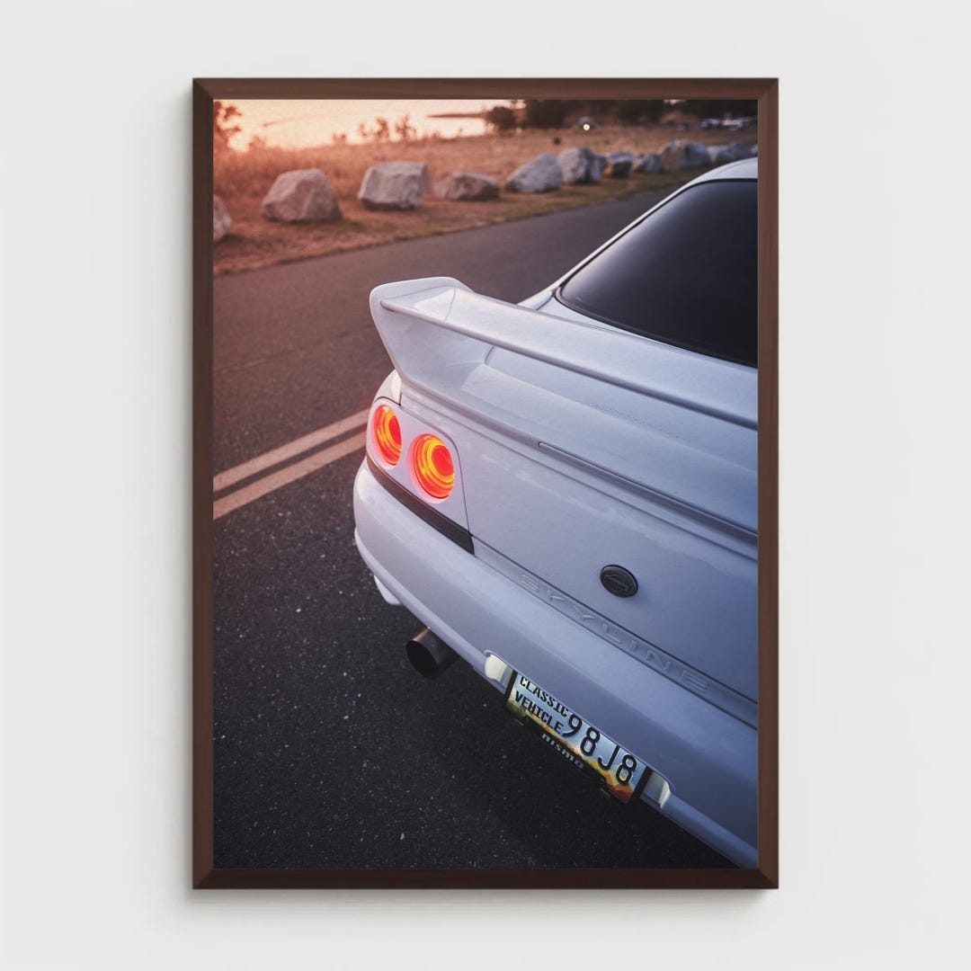 Nissan Skyline R33 GTS-T Automotive Car Poster #007 - 8k+ Ultra ...