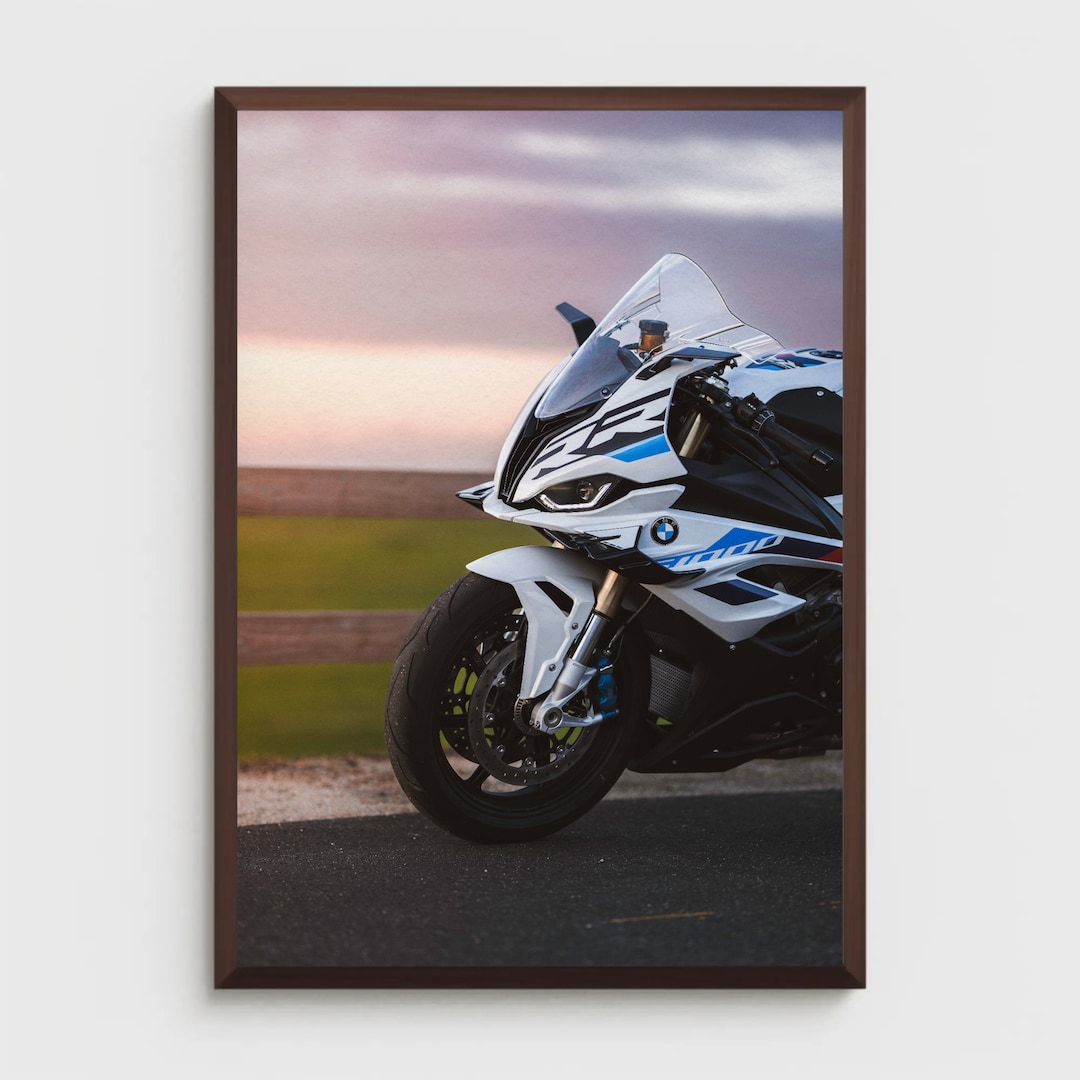 BMW S1000RR Motorcycle Poster 8k Ultra Resolution Wall Art Home Decor ...