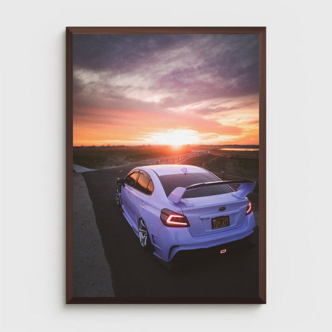 Subaru WRX Automotive Car Poster 8k Ultra Resolution Wall Art Home ...