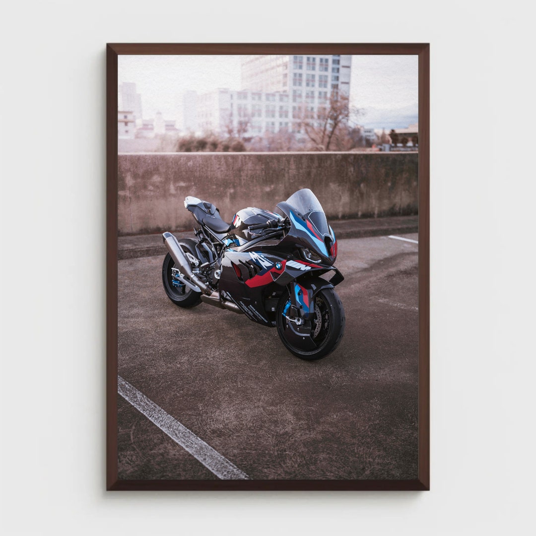 BMW M1000RR Motorcycle Poster - Etsy