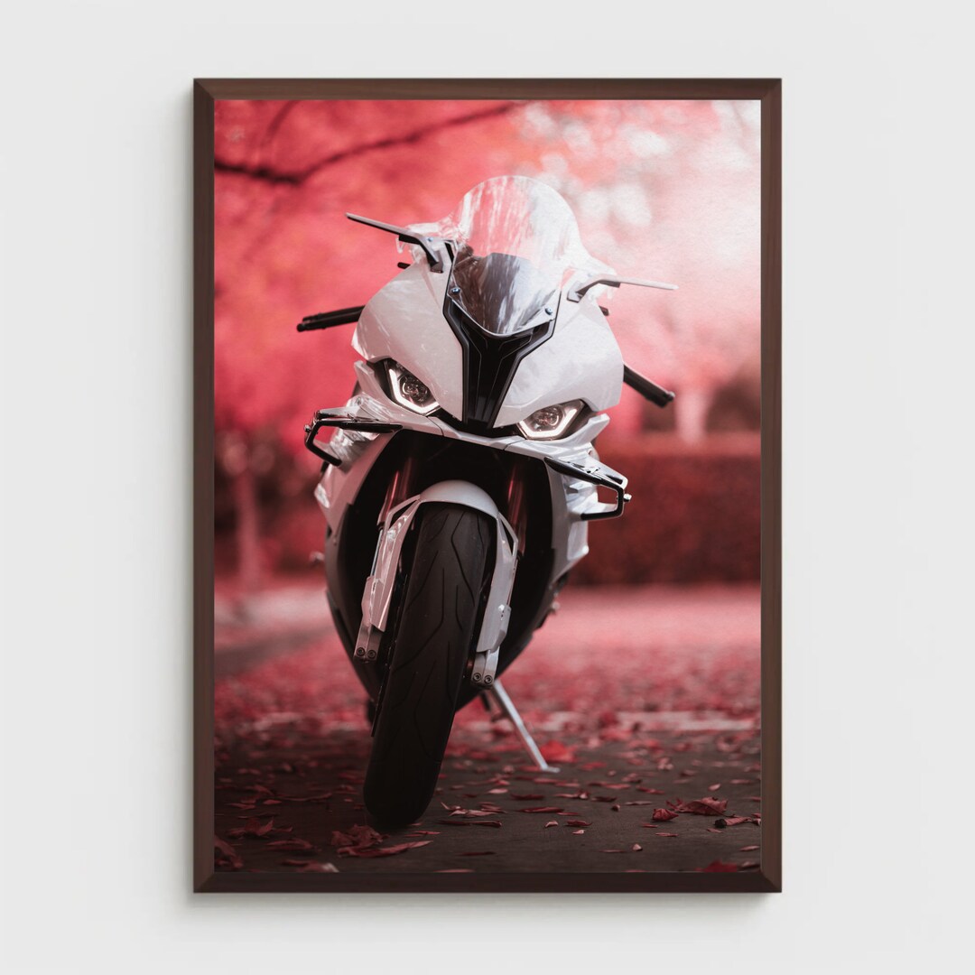 BMW S1000RR Motorcycle Poster - Etsy