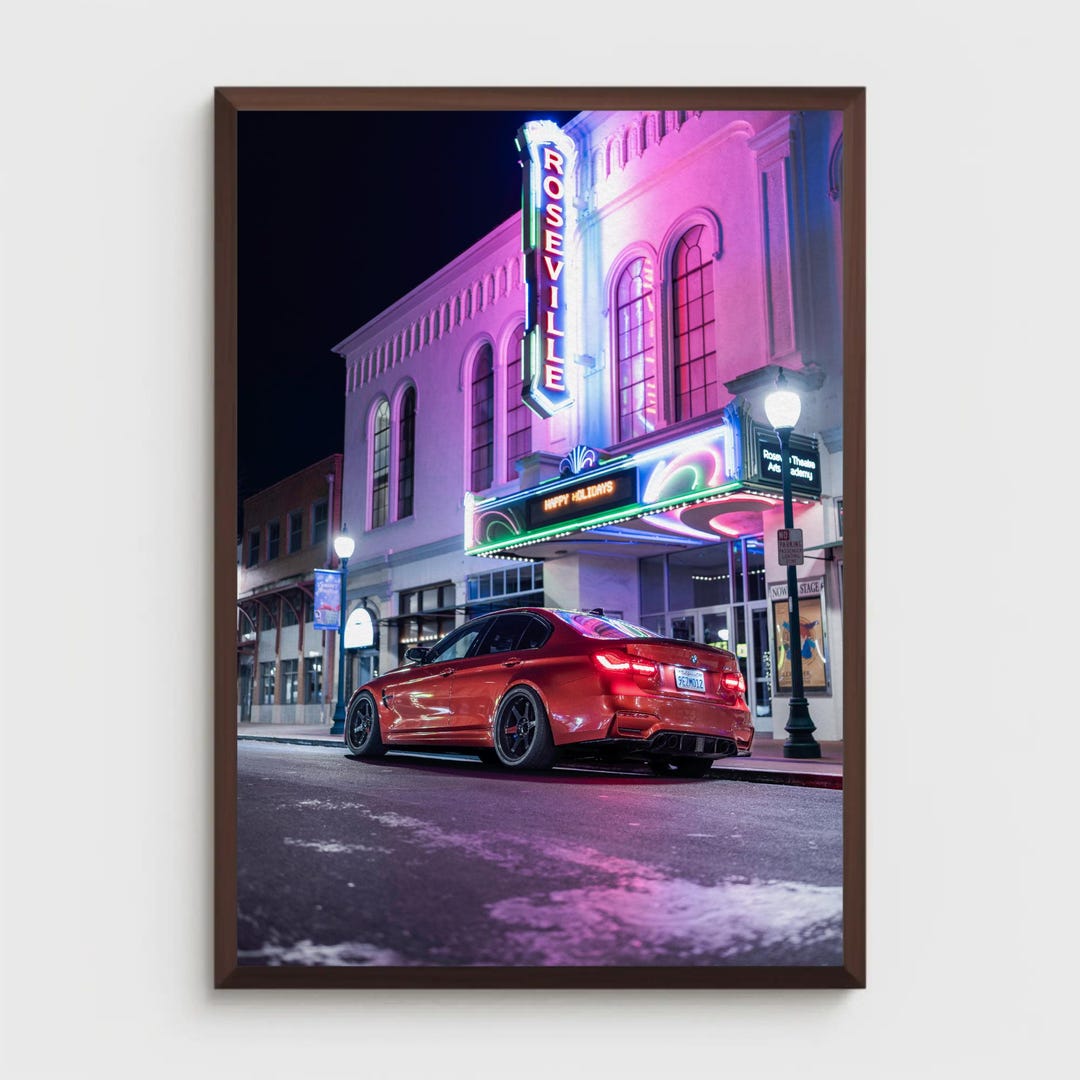 BMW F80 M3 Automotive Car Poster #004 - 8k+ Ultra Resolution Wall Art ...
