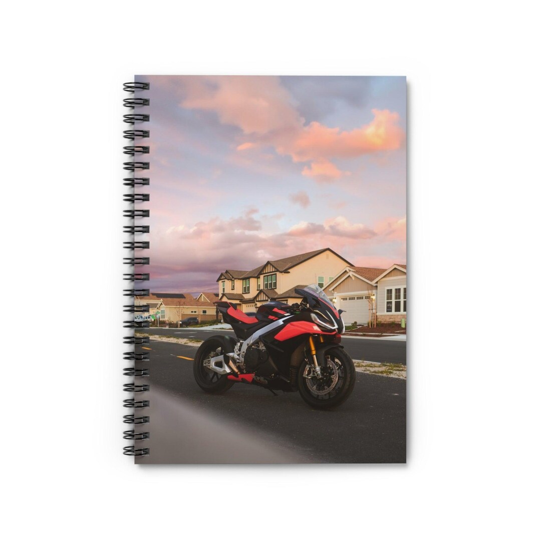 Aprilia RSV4 1100 Factory Motorcycle Spiral Notebook #017 - 6"x8 ...