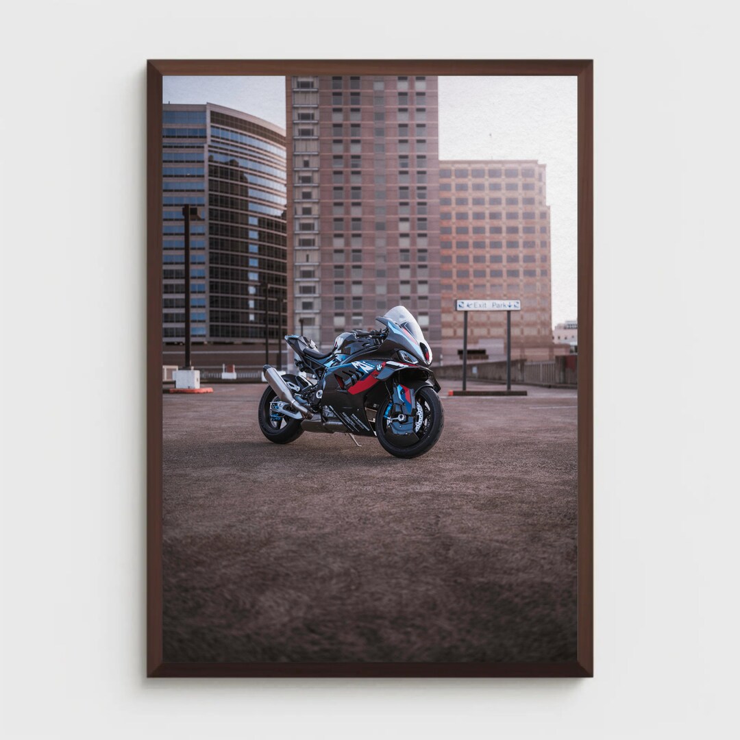 BMW M1000RR Motorcycle Poster - Etsy