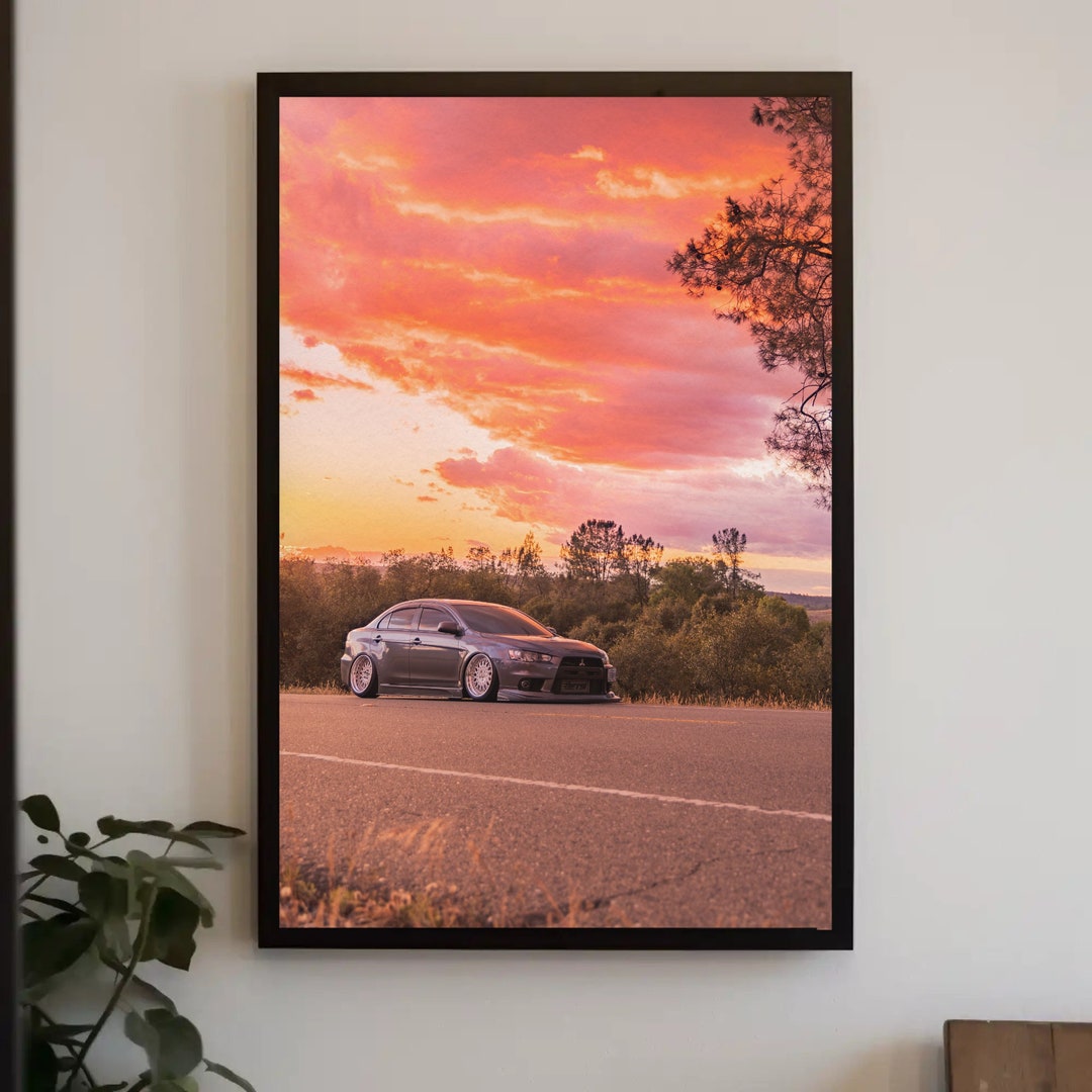Mitsubishi Evolution Evo X Evo 10 JDM Satin Poster - High Resolution ...