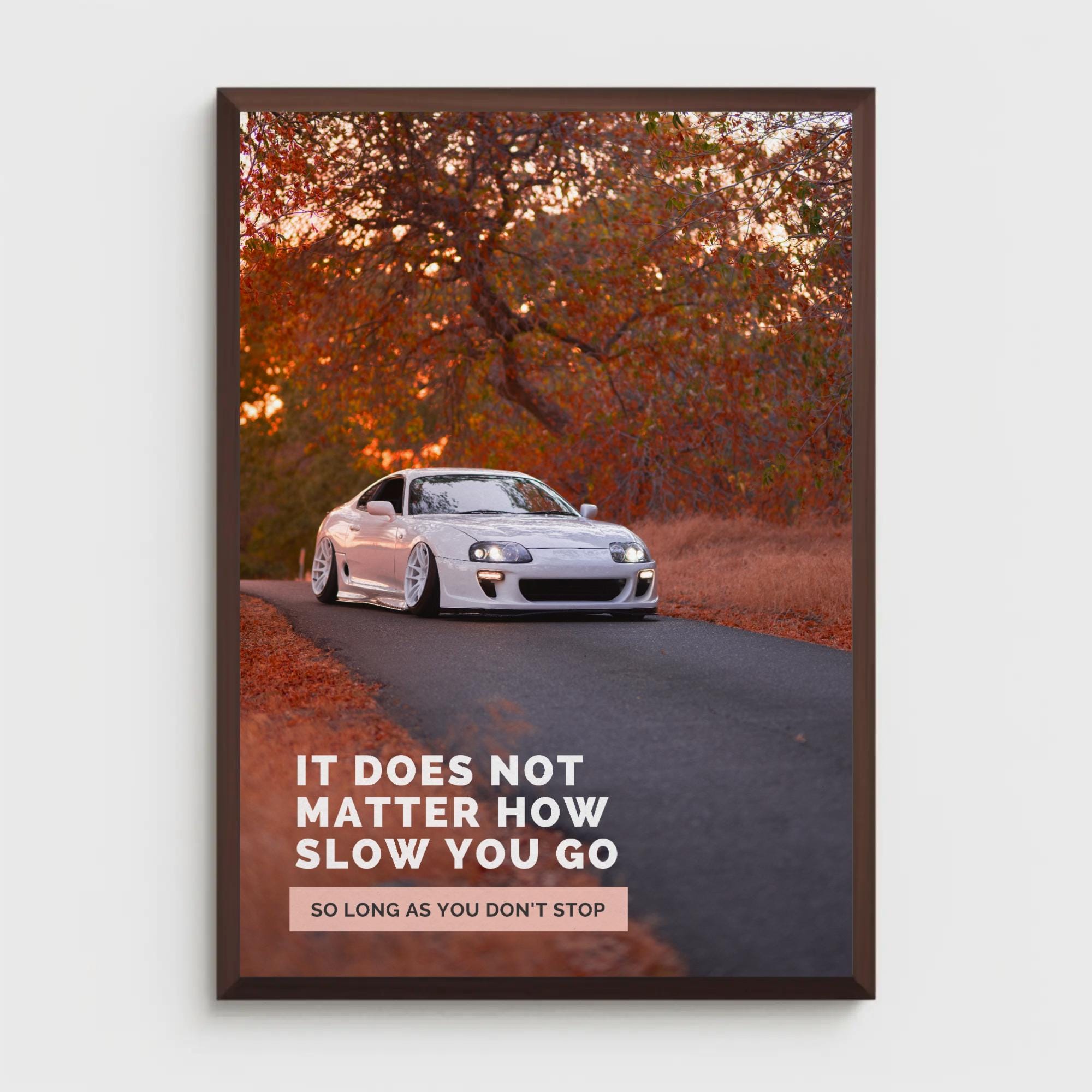 Motivational Poster – Toyota Supra Mk4 Inspiring Text #009 - Etsy