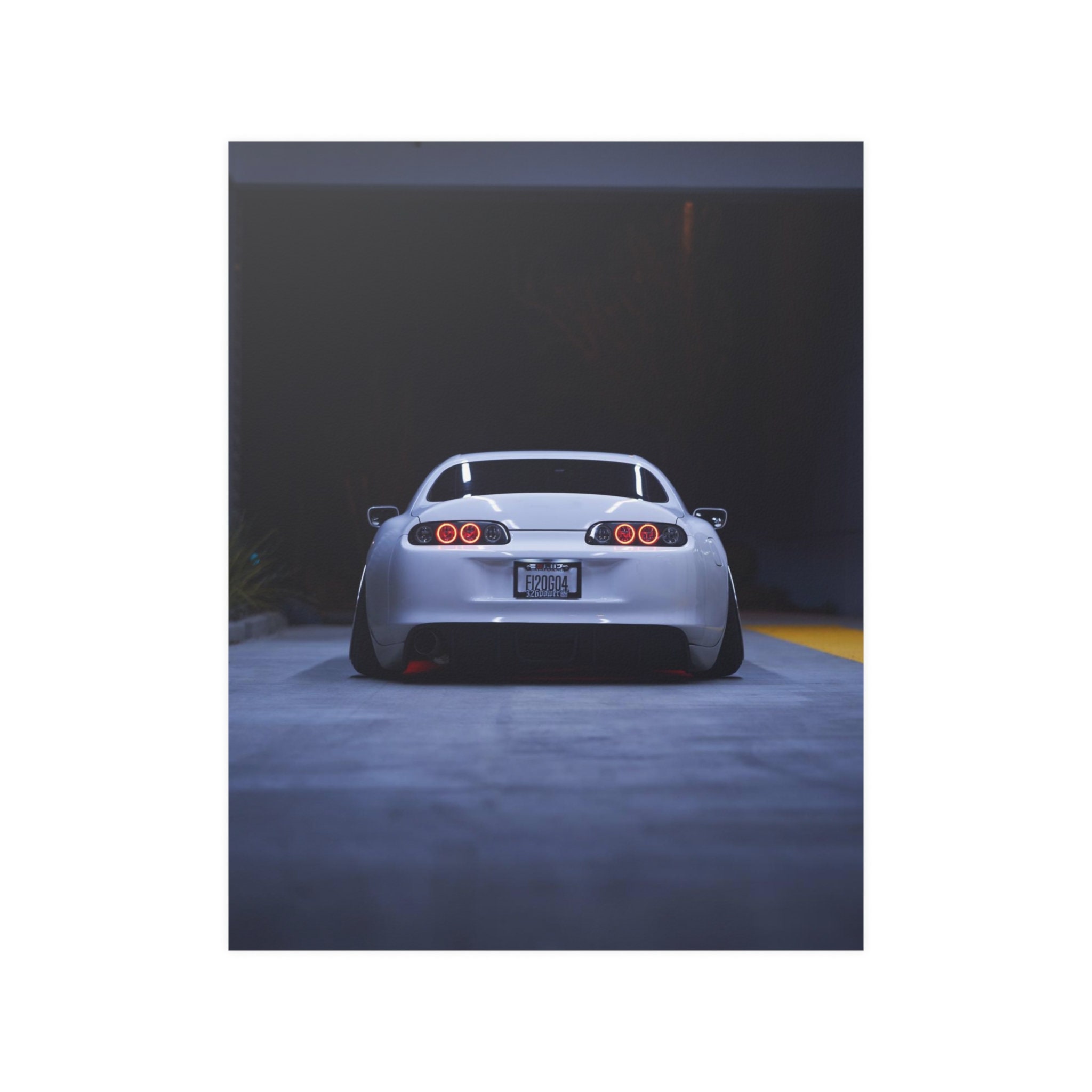 Toyota Supra JDM Car Satin Vertical Poster High Resolution Car ...