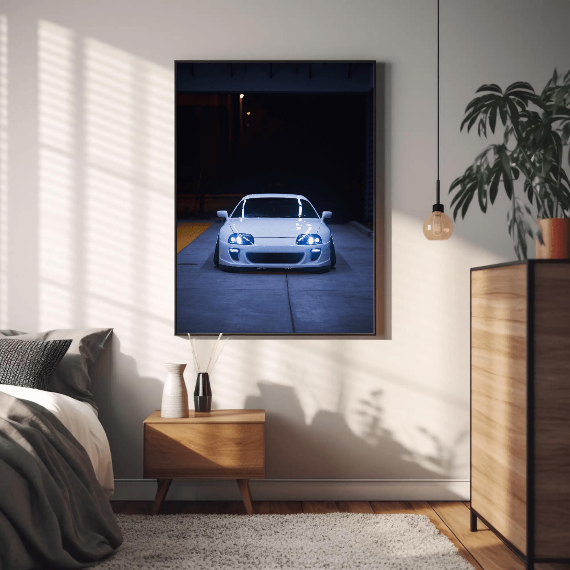 Toyota Supra MK4 Automotive Car Poster #007 - High Resolution Wall Art ...