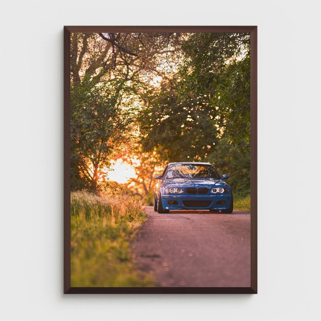 BMW E46 M3 Automotive Car Poster #004 - 8k+ Ultra Resolution Wall Art ...