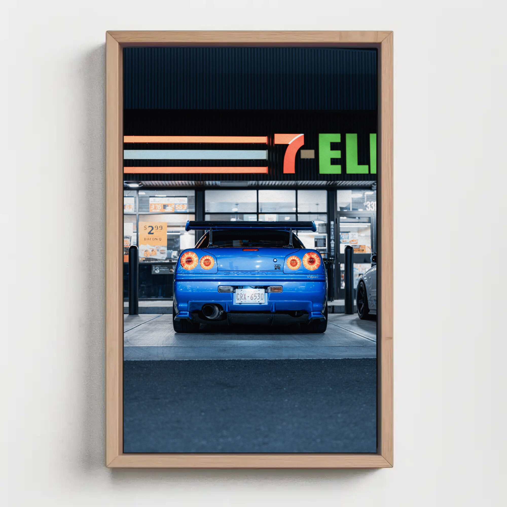 Nissan Skyline Blue R34 GTR JDM Satin Poster - High Resolution - JDM ...