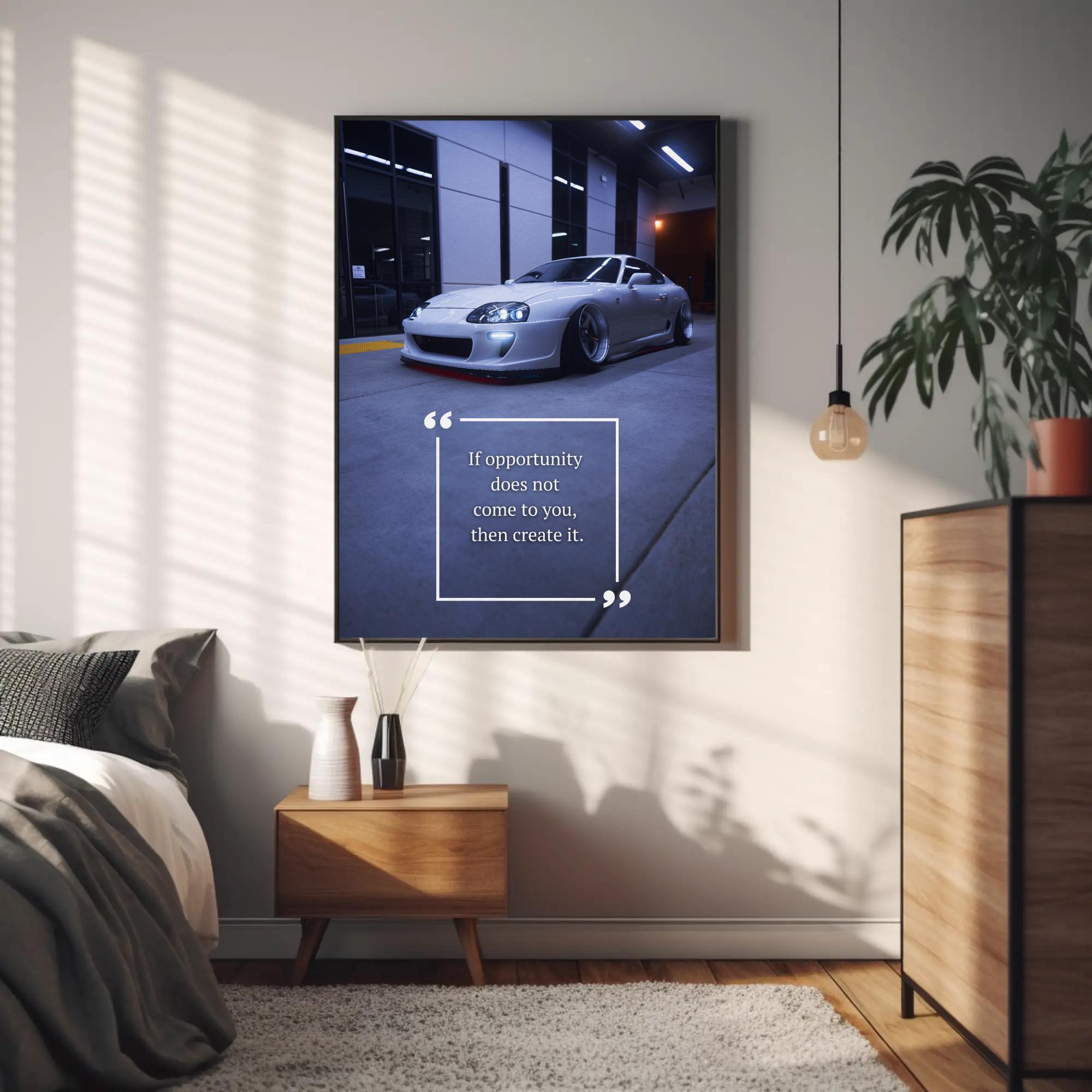 Motivational Poster – Toyota Supra Mk4 Inspiring Text #008 - Etsy