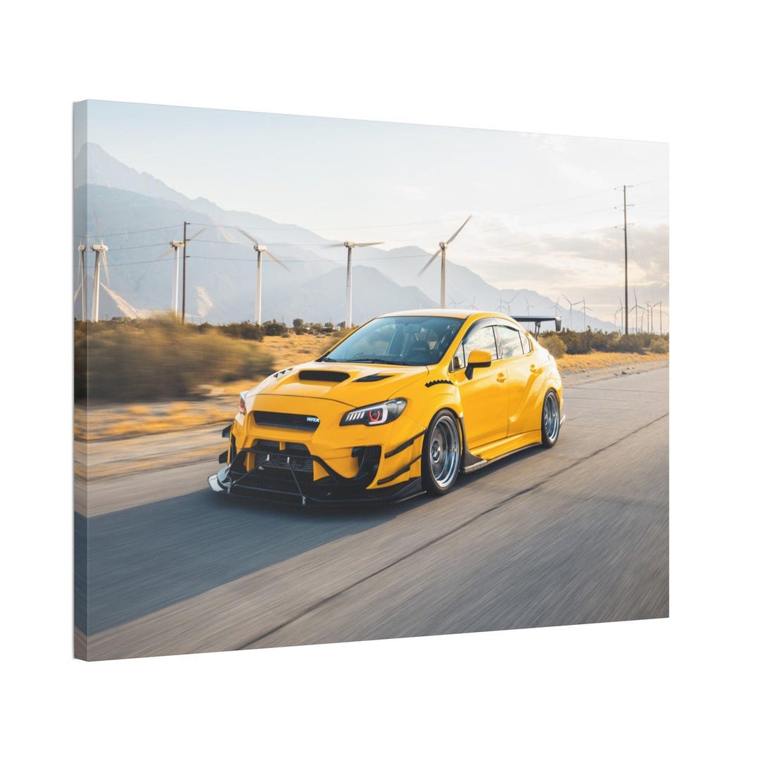 Subaru WRX STI High Resolution Museum Quality Horizontal Canvas Print ...