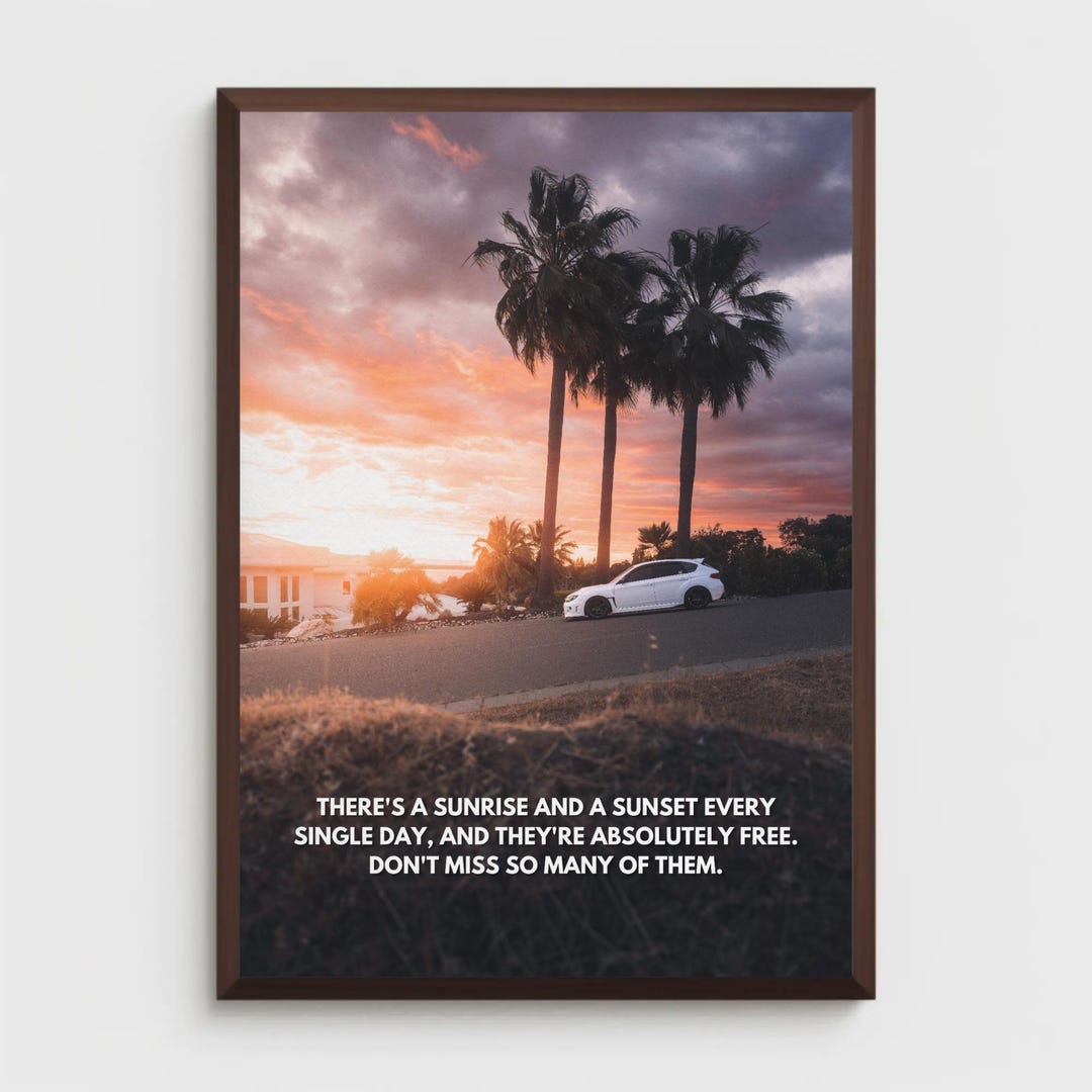 Motivational Poster – Subaru WRX STI Inspiring Text #010 - Etsy