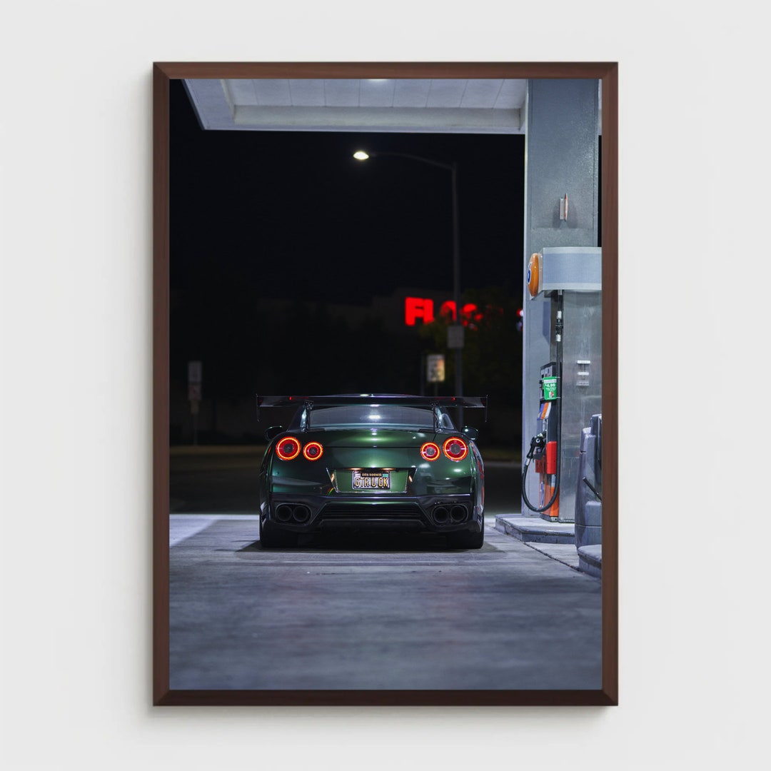 Nissan GTR R35 Automotive Car Poster 8k Ultra Resolution Wall Art Home ...