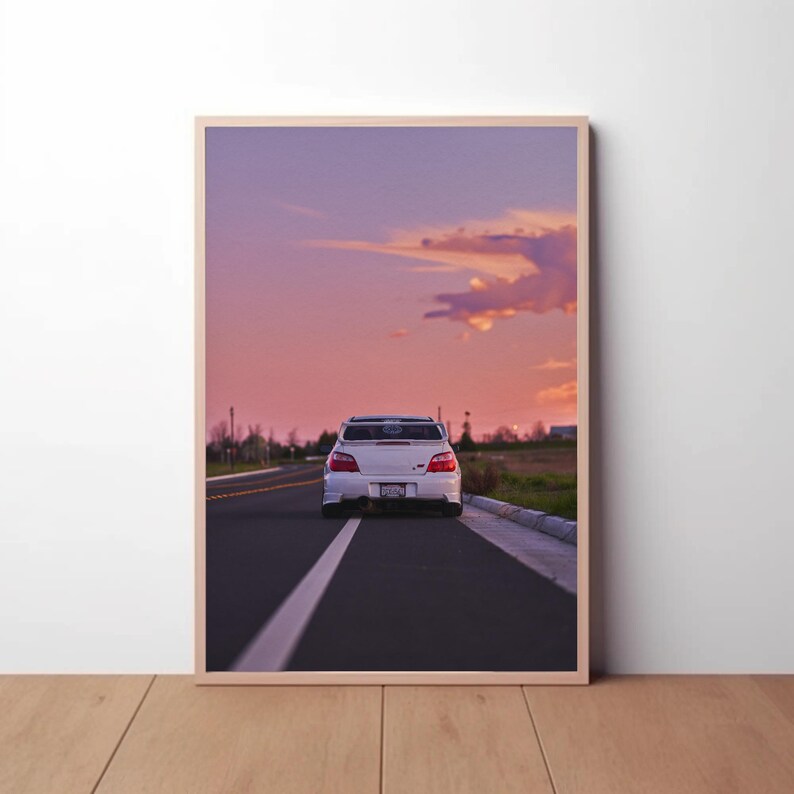 Subaru WRX STI Automotive Car Poster #017 - 8k+ Ultra Resolution Wall ...
