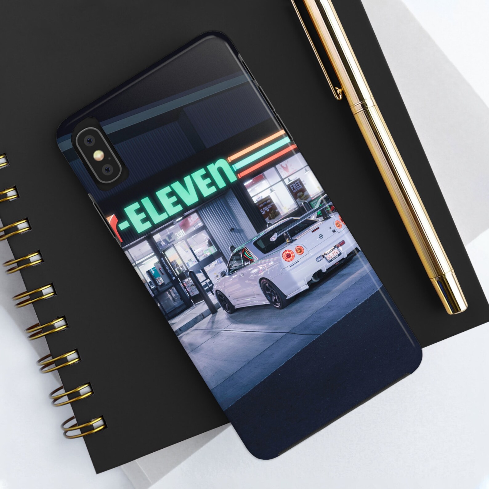 Nissan GTR R34 Skyline X 7-eleven JDM Car iPhone Case - iPhone Tough ...