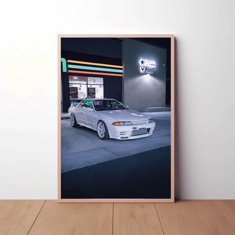 Nissan GTR R32 Skyline Automotive Car Poster #001 - 8k+ Ultra ...