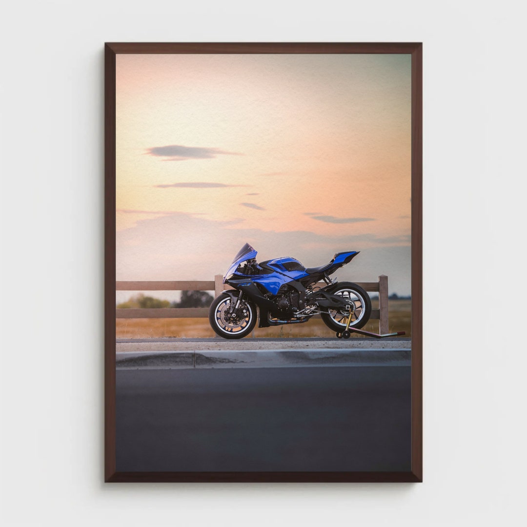 Yamaha R1 Motorcycle Poster - Etsy
