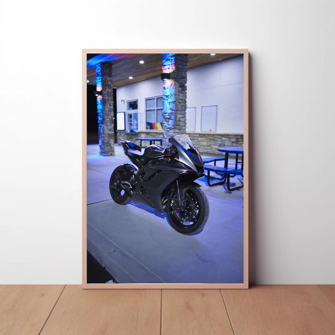 Yamaha R6 Motorcycle Poster #008 - 8k+ Ultra Resolution Wall Art- Home ...