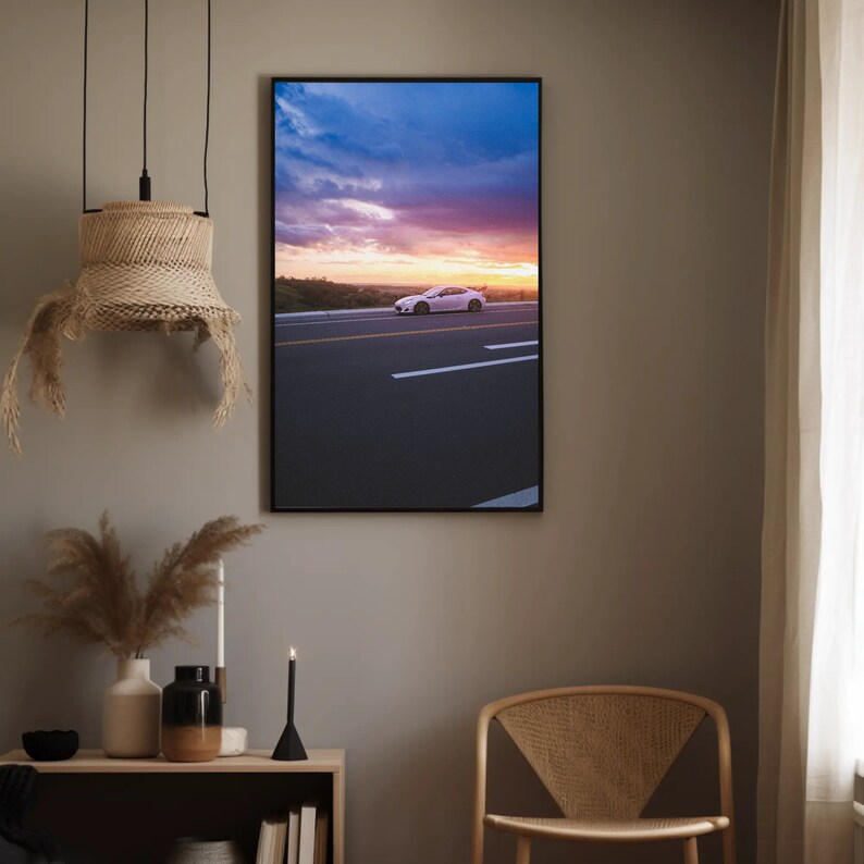 Scion FRS GR86 JDM Satin Poster - High Resolution JDM Poster - Sunset ...