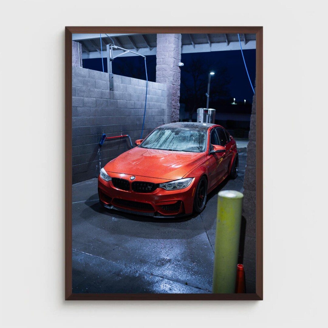 BMW F80 M3 Automotive Car Poster #001 - 8k+ Ultra Resolution Wall Art ...