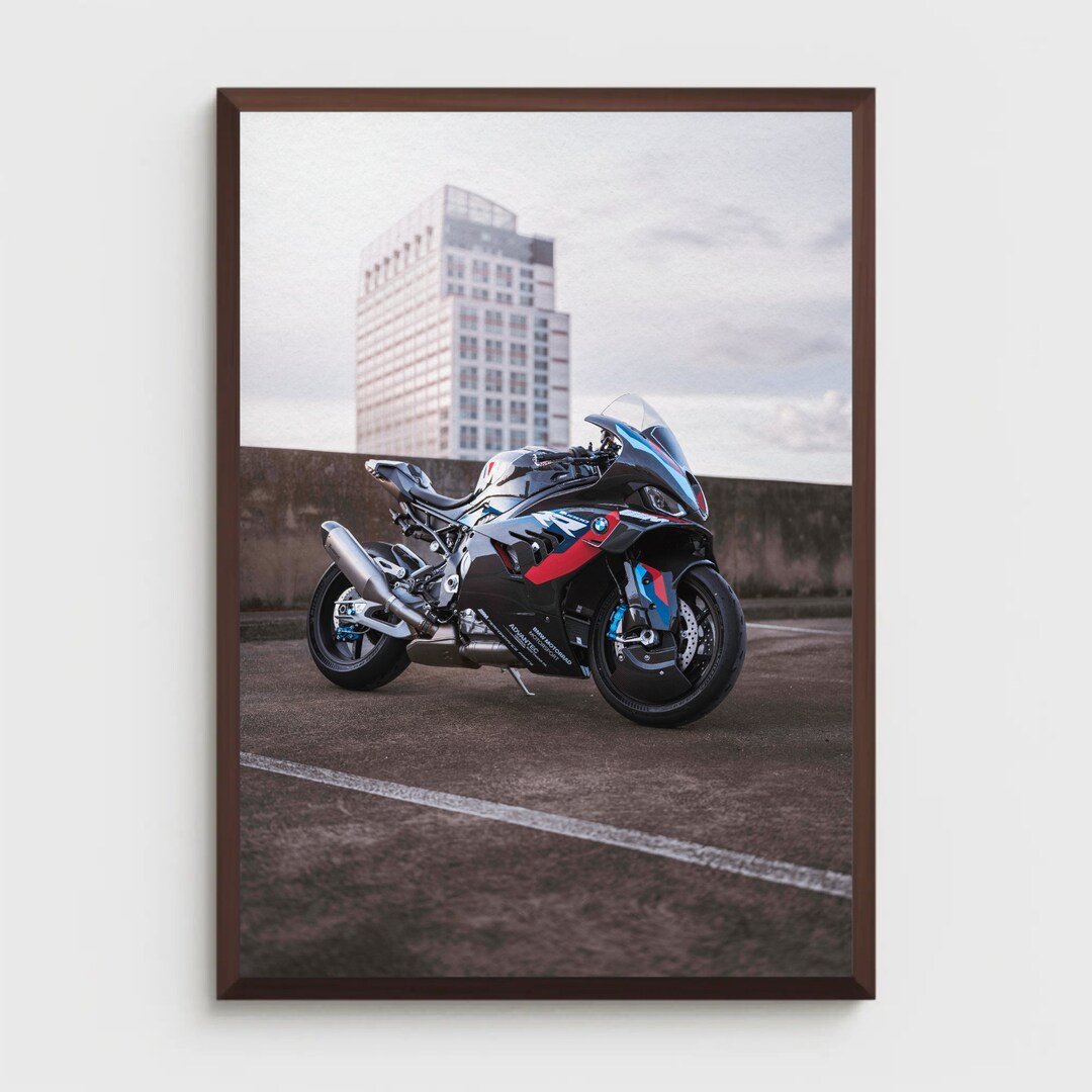 BMW M1000RR Motorcycle Poster - Etsy
