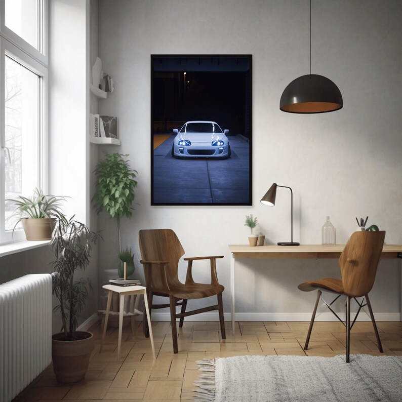 Toyota Supra MK4 Automotive Car Poster #007 - High Resolution Wall Art ...