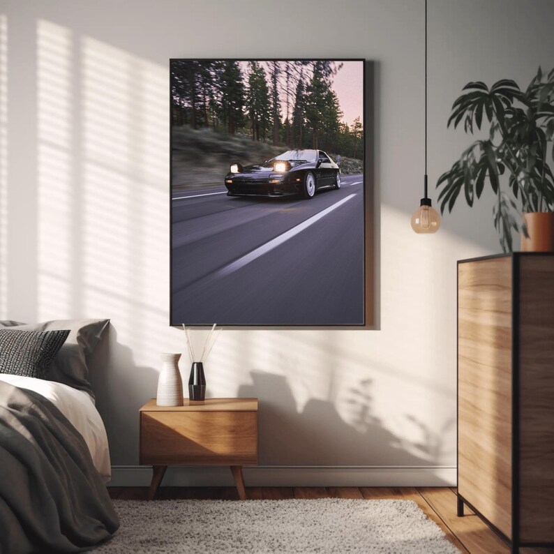 Mazda FC RX7 JDM Automotive Car Poster #001 - 8k+ Ultra Resolution Wall ...