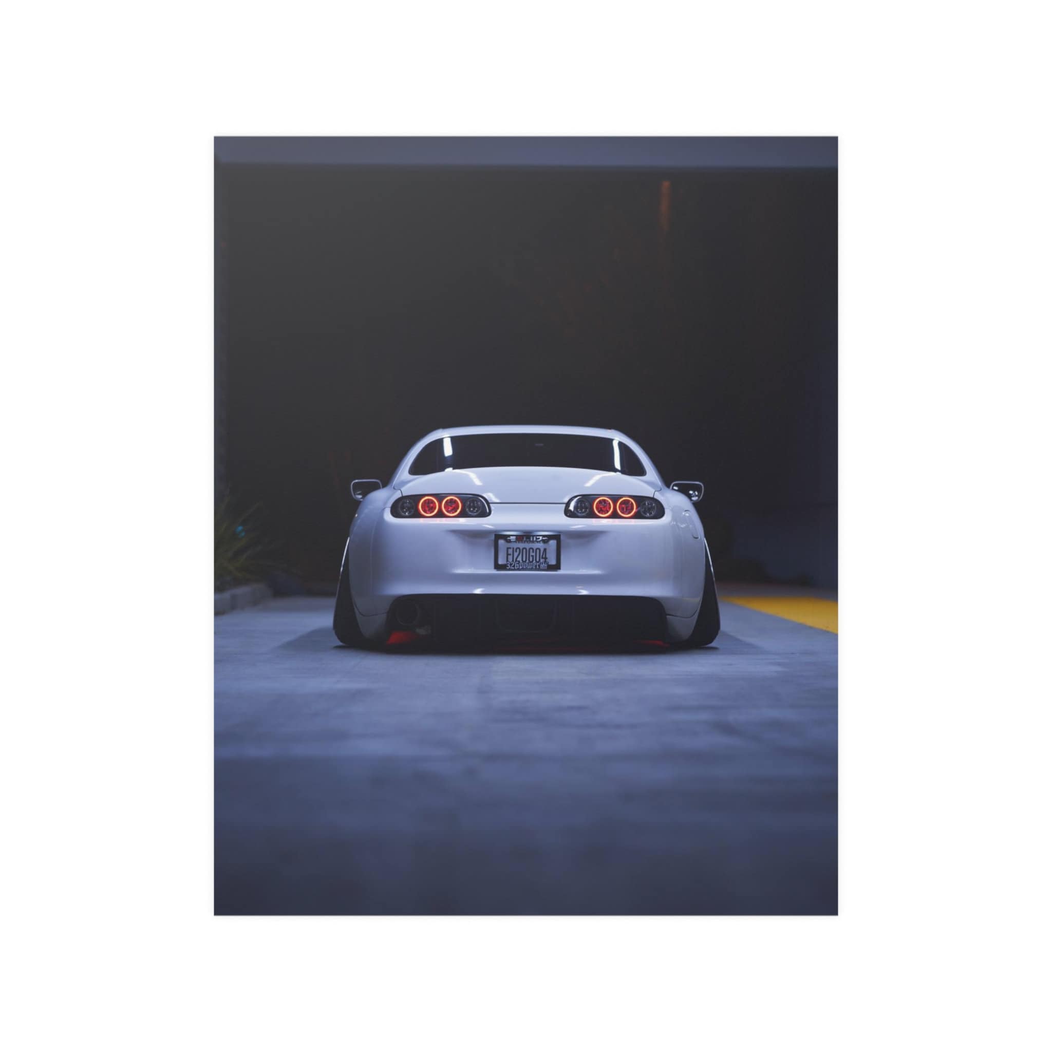 Toyota Supra JDM Car Satin Vertical Poster High Resolution Car ...