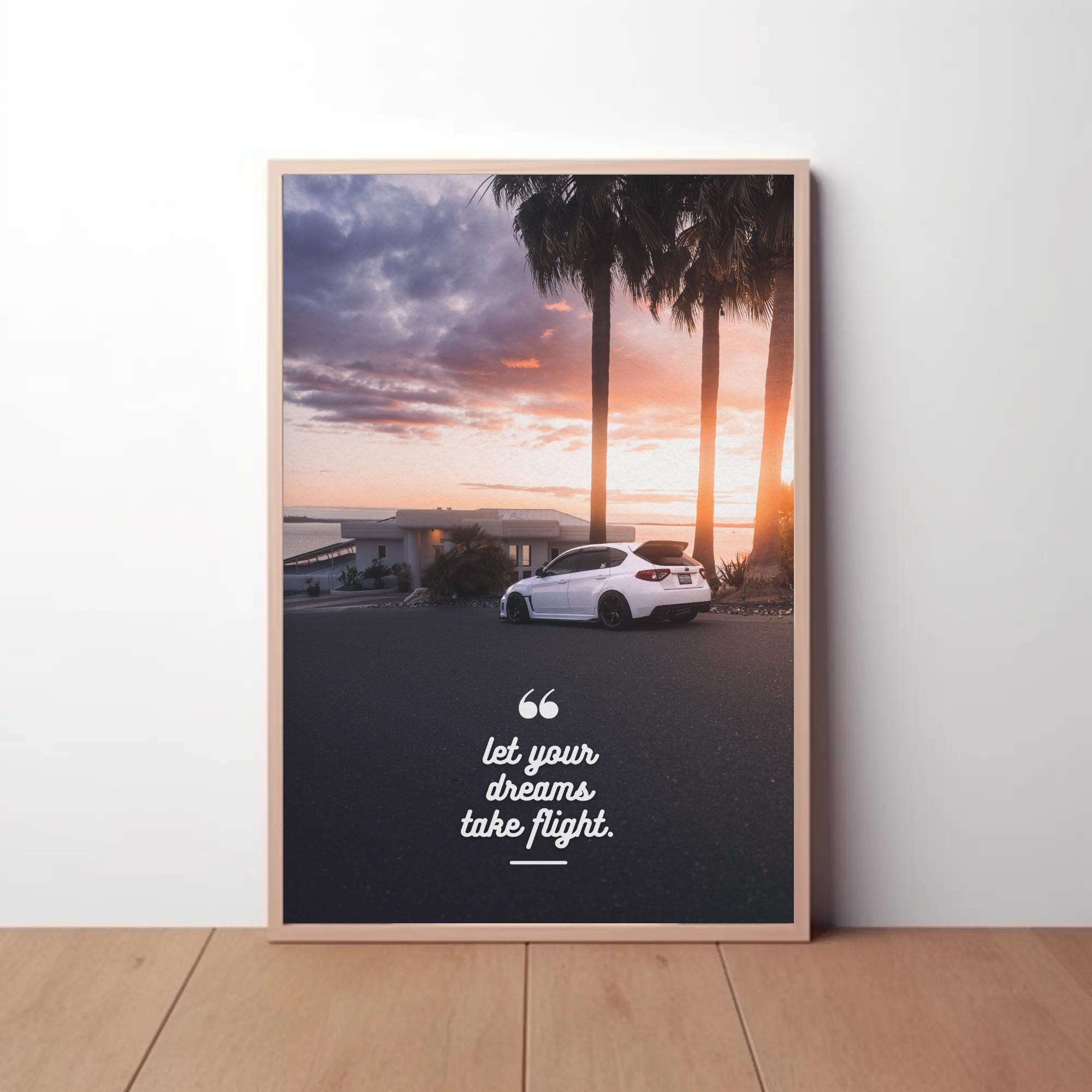 Motivational Poster Subaru WRX STI Inspiring Text #009 - Etsy