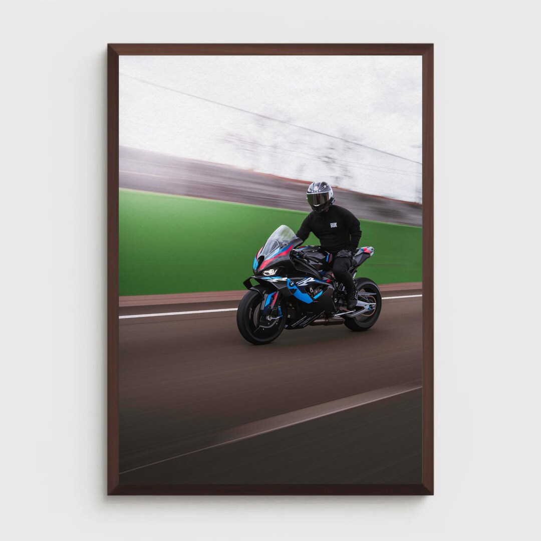 BMW M1000RR Motorrad Poster #009 - 8k+ Ultra Auflösung Wand Dekoration ...