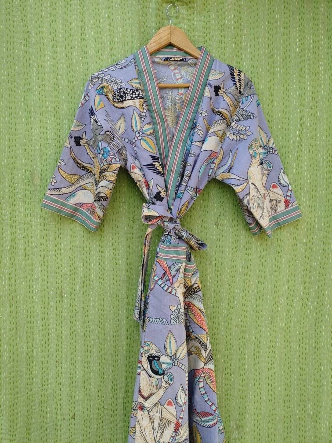 Cotton Gawon Kimono Bath Robe Boho Gift For Her Women | Etsy