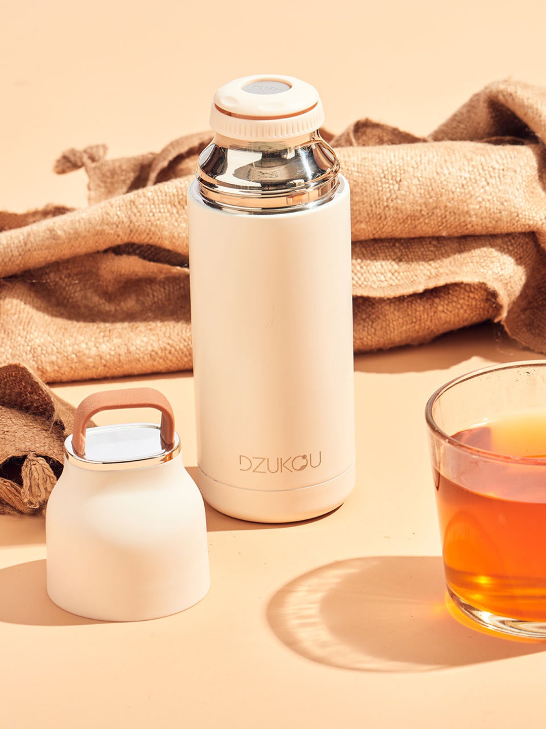 Stainless Steel Thermos Flask Beige Bottle 350 Ml - Etsy