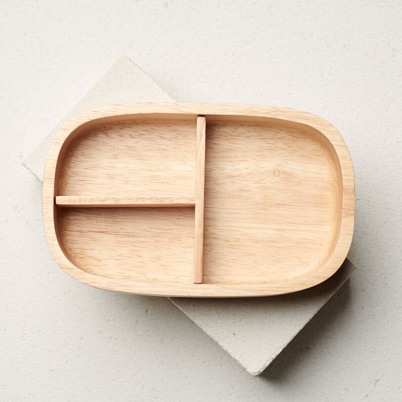 Wooden Bento Box Children Lunch Box Rubber Wood 500 Ml - Etsy