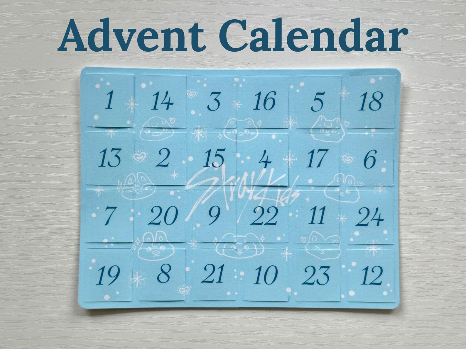 2024 Stray Kids Sticker Advent Calendar Skzoo - Etsy