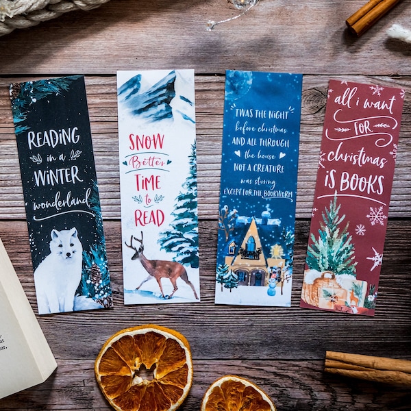 Winter Bookmark - Etsy