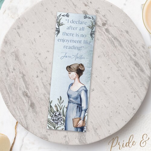 Pride and Prejudice Jane Austen Bookmark - Etsy
