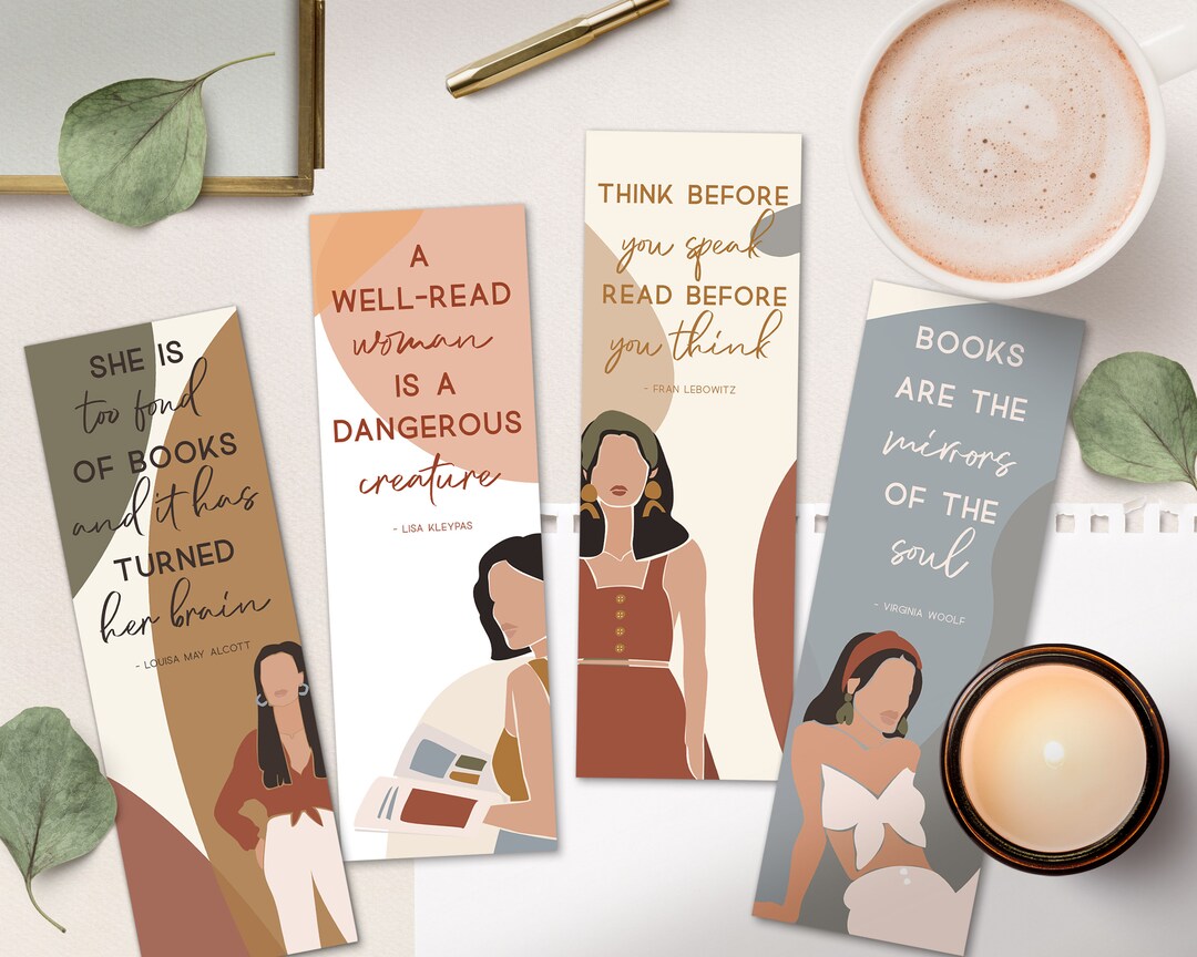 Feminist Bookmarks Set of 4 - Etsy
