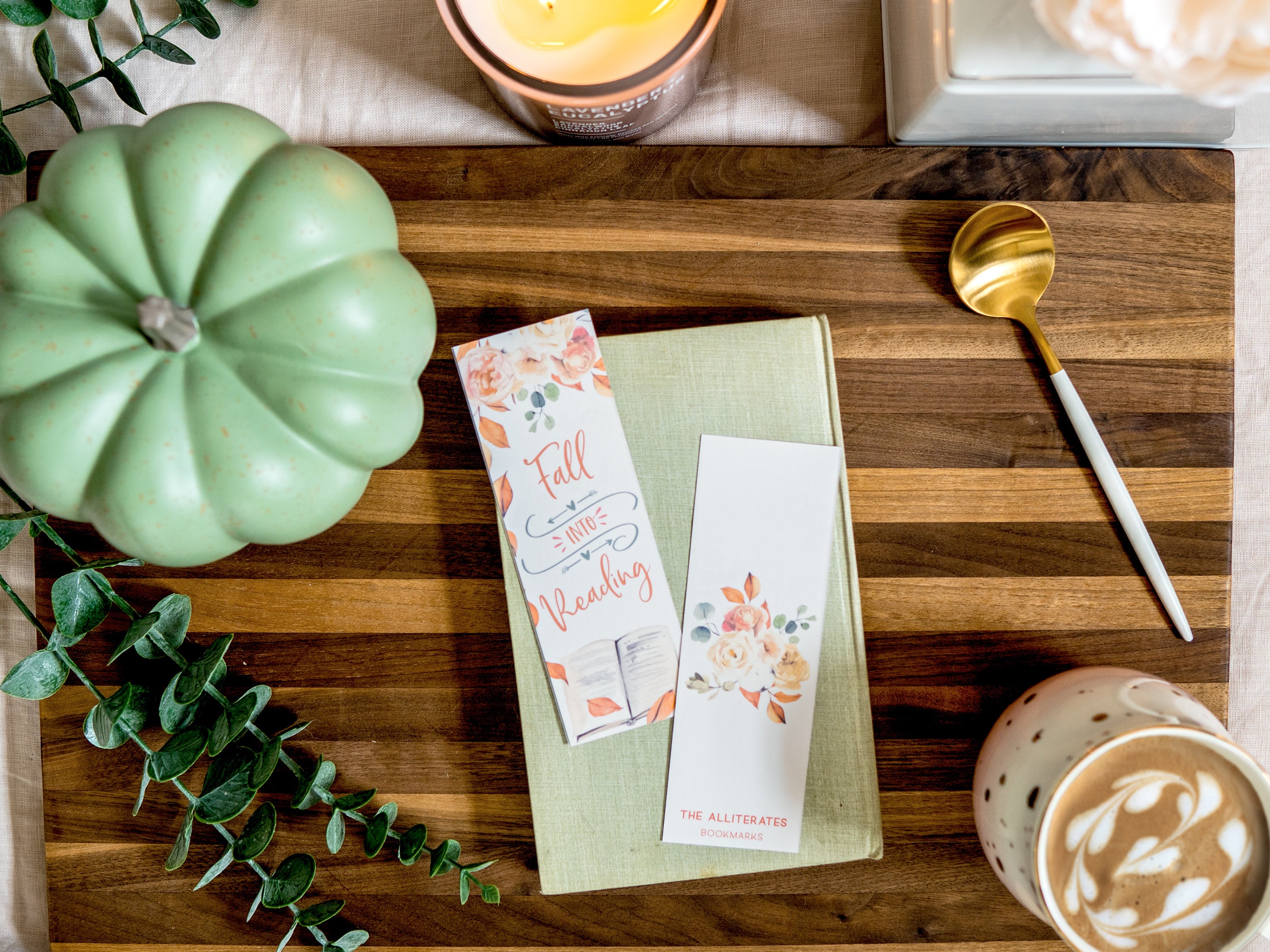 Fall Bookmark Set Fall Bookmarks Gift for Bookworm Gifts | Etsy
