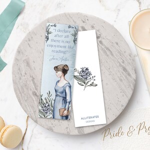Pride and Prejudice Jane Austen Bookmark - Etsy