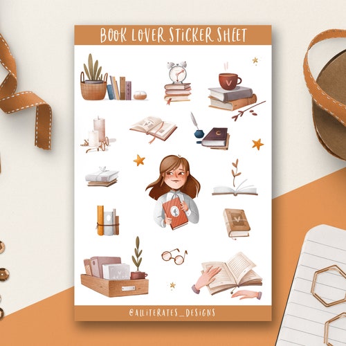 Book Rating Sticker Sheet Planner Stickers Bullet Journal - Etsy